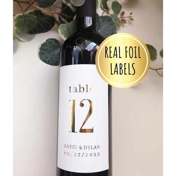 Table Seating Wine Bottle Labels, Printed Seat Labels, Wine Bottle ...