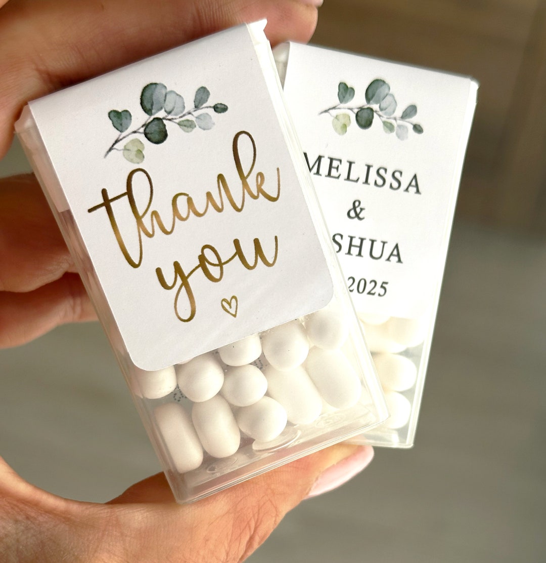 Personalized Tic Tac Labels for Wedding Favors, Tictac Thank You ...
