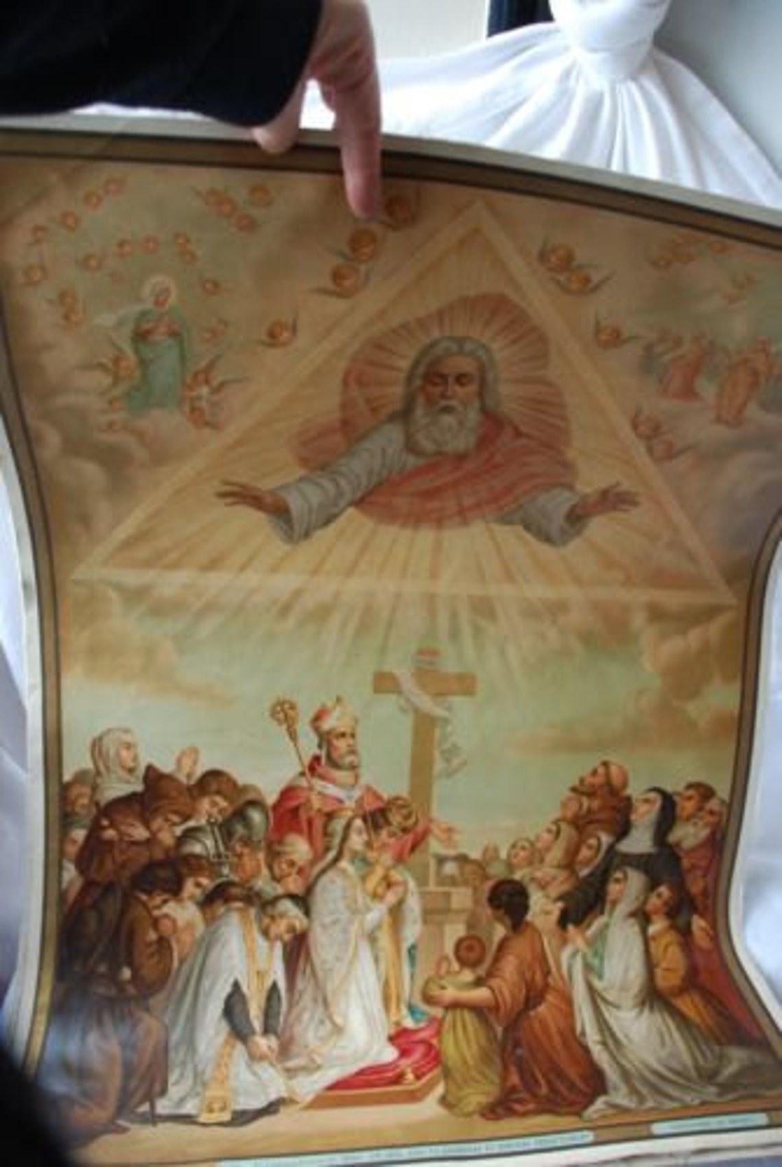 Antique French 1st First Commandment Religious Print on Paper - Etsy