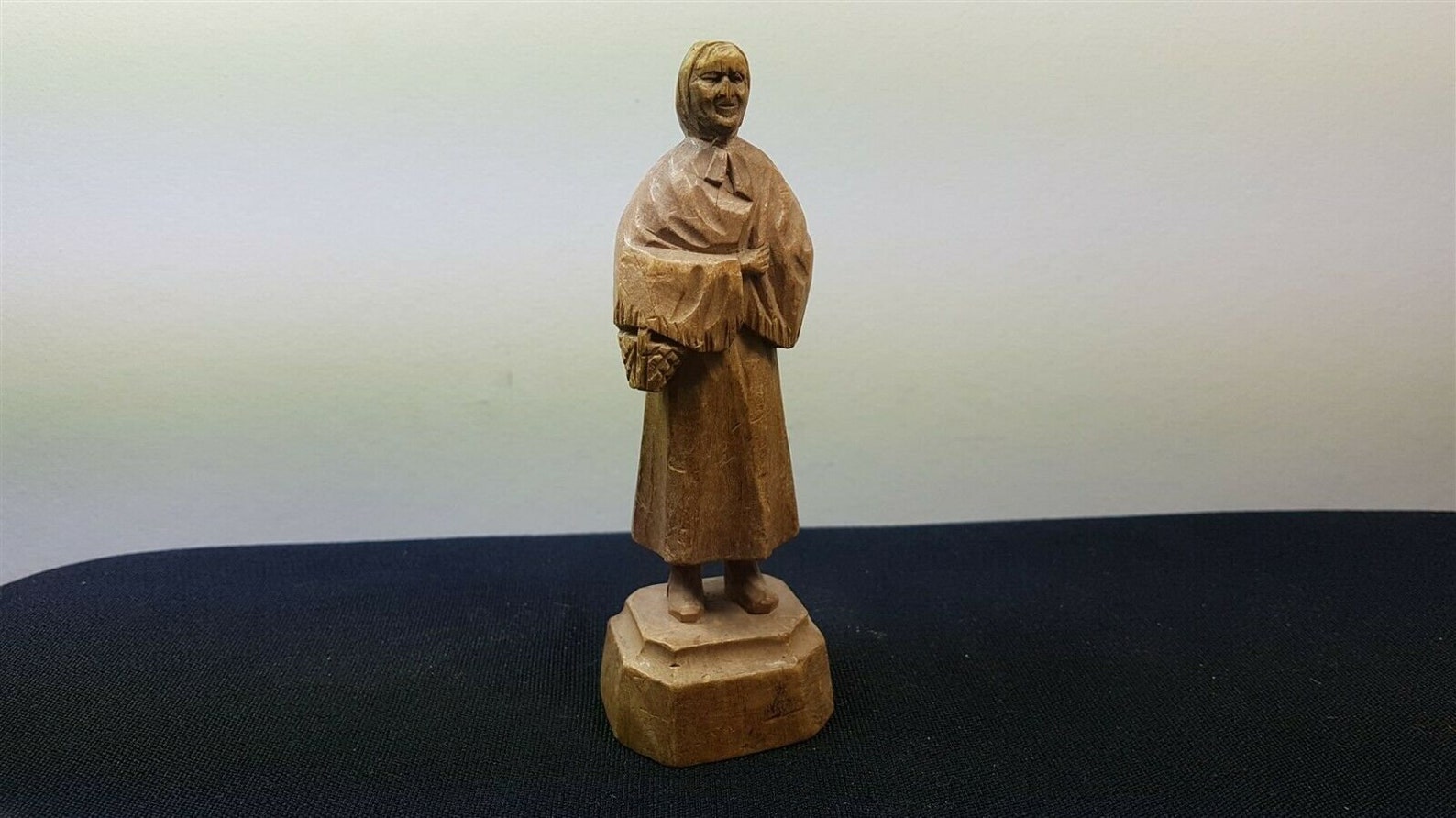 Vintage Lady Carving Figurine Wooden Figure Hand Carved Wood | Etsy