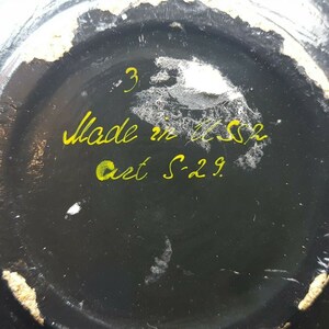 Vintage Russian Box Hand Painted Round for Powder Jewelry - Etsy