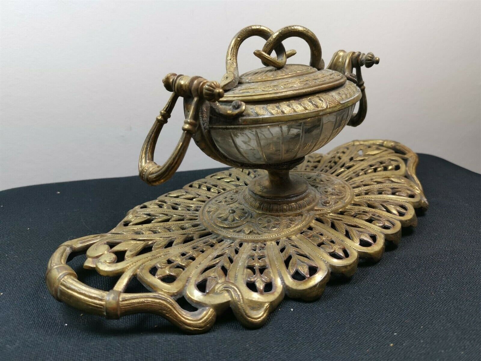 Antique Inkwell and Stand With Snakes Decoration Gilded Bronze - Etsy UK