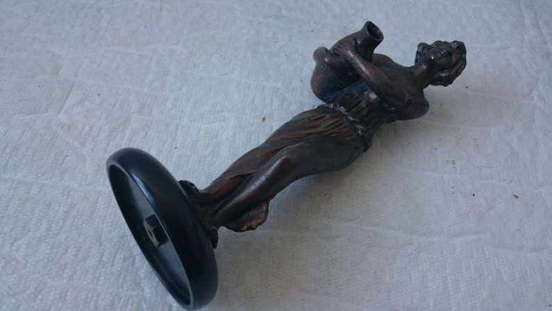 Antique Art Nouveau Lady Copper Metal Statue Sculpture - Etsy