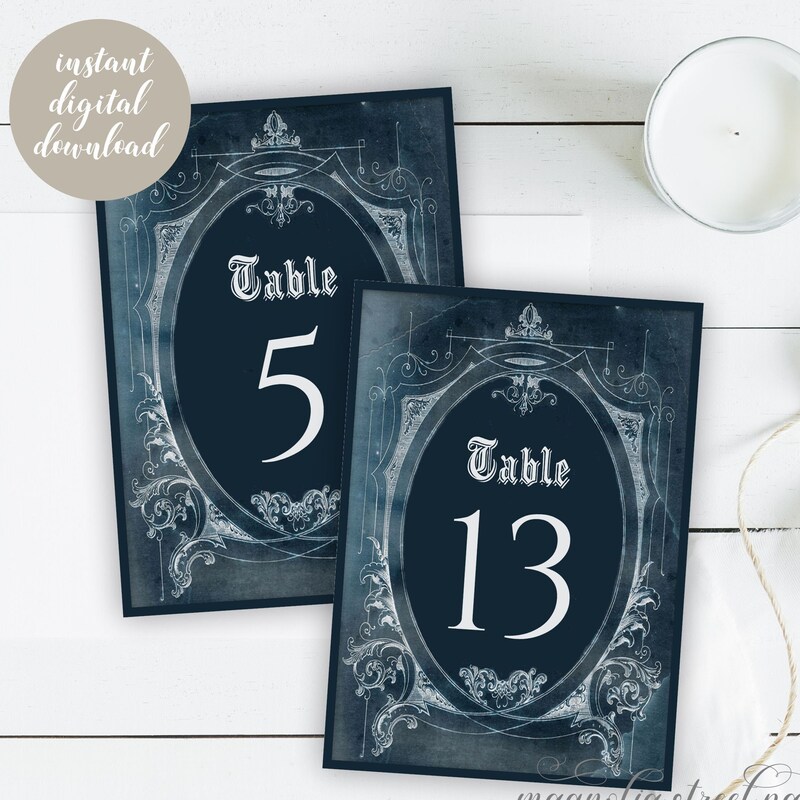 5x7 Table Numbers - Etsy