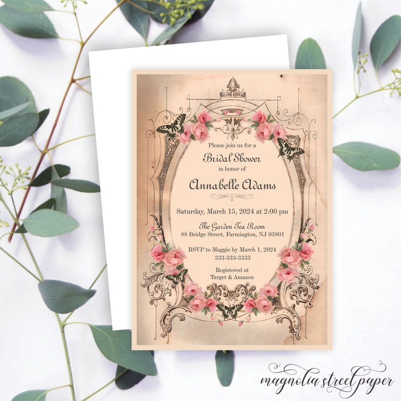 Shabby Chic Invites - Etsy