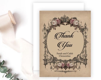 Goth Thank You Cards - Etsy