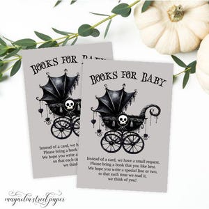 Printable Books for Baby and Diaper Raffle Inserts for Halloween Gothic ...