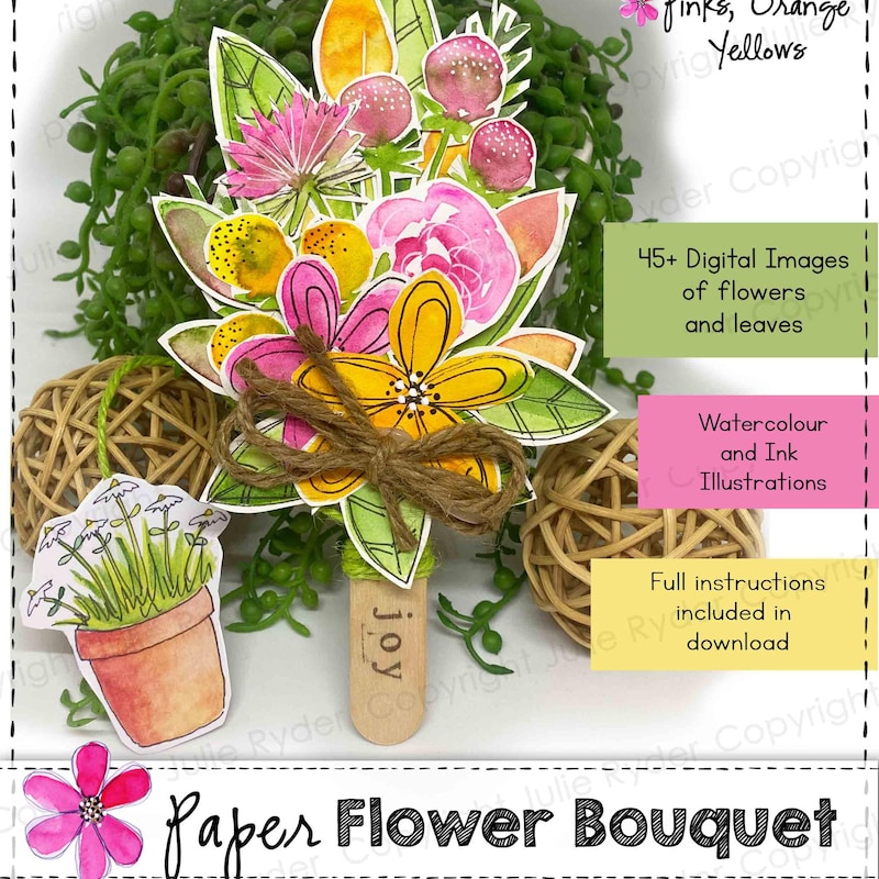 Printable Bouquet - Etsy UK