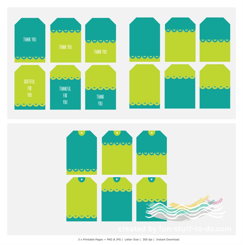 Pretty Spring Printable Gift Tags A Hang Tag for All Occasion Includes ...