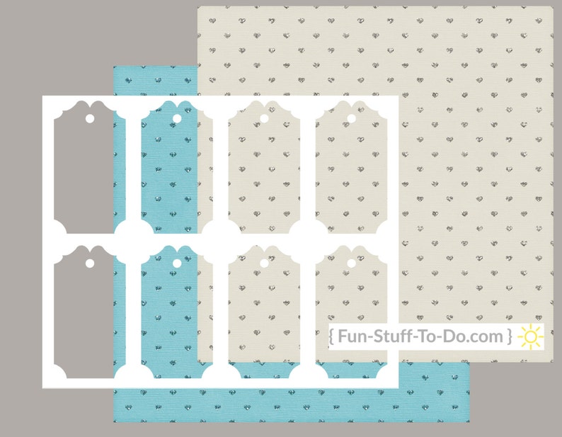 Tag Two - Digital Transparent Overlay Template - Patterns & How To - Etsy