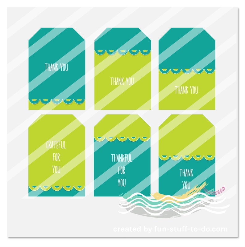 Pretty Spring Printable Gift Tags A Hang Tag for All Occasion Includes ...