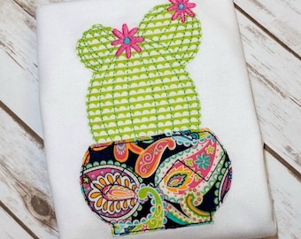 Cactus applique | Etsy