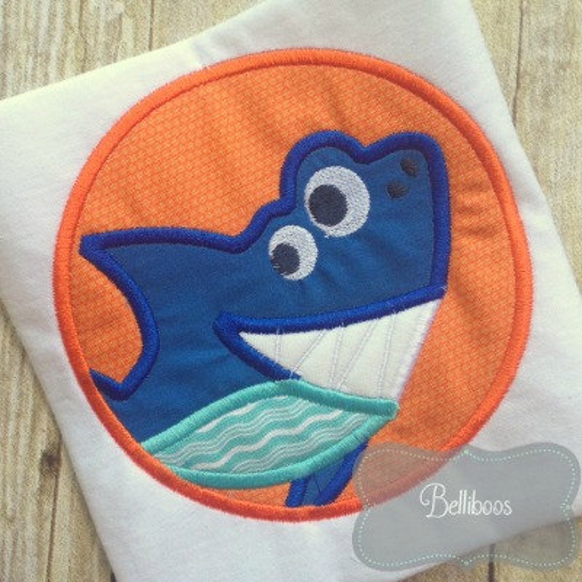 Shark Applique Design Shark Embroidery Design Fish - Etsy