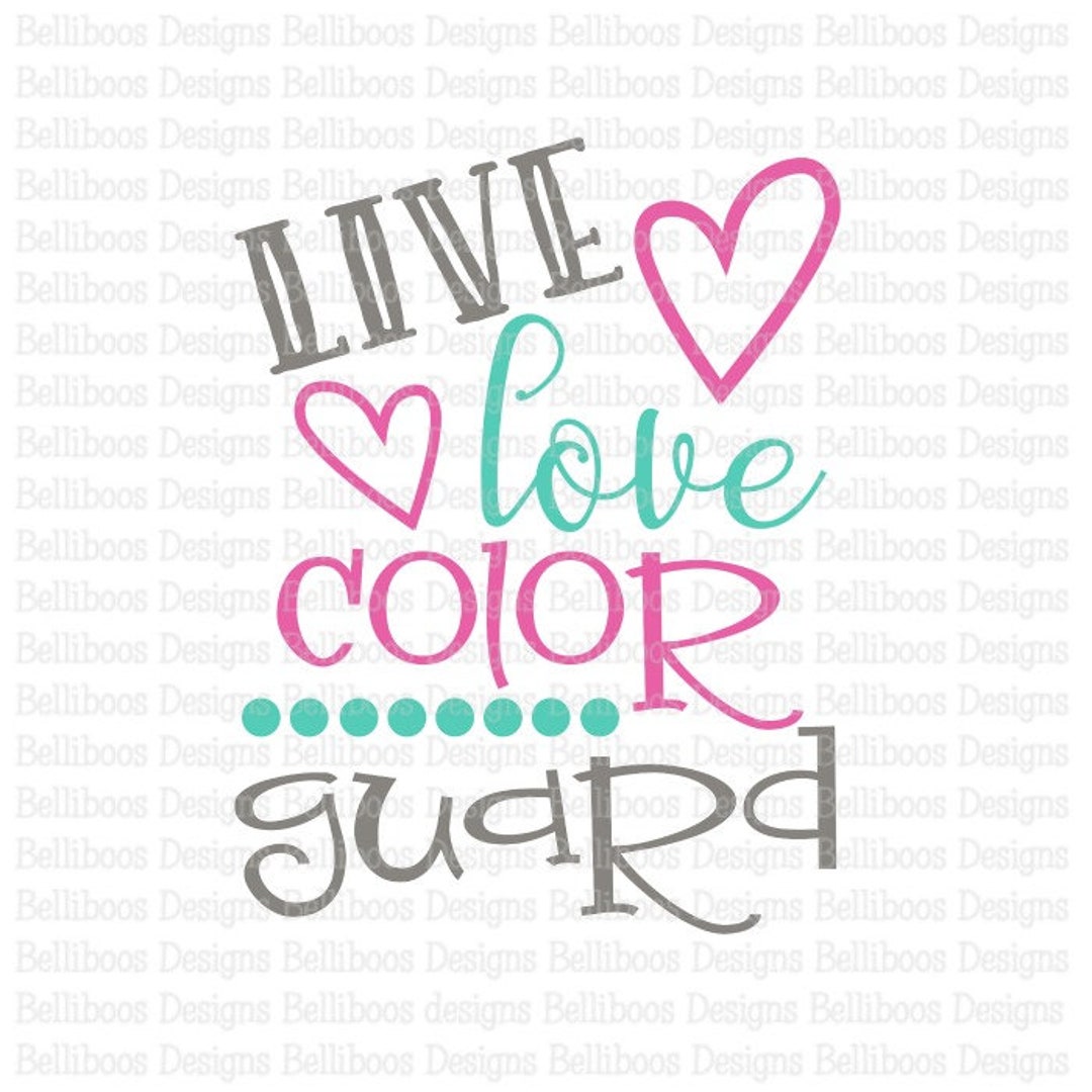 Color Guard Print and Cut File - Color Guard Sublimation Design - Color ...