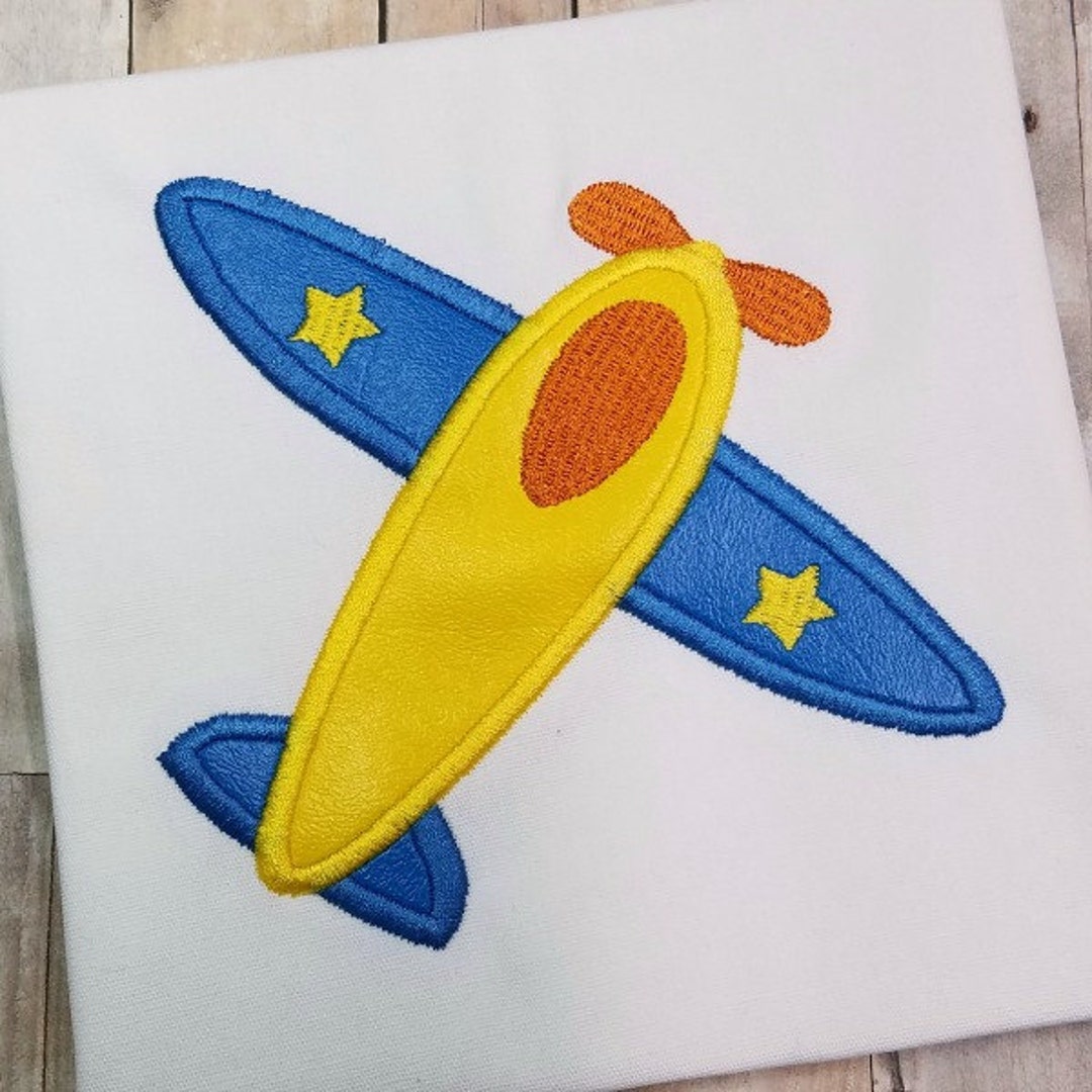 Plane Applique - Transportation Applique - Plane Embroidery - Airplane ...