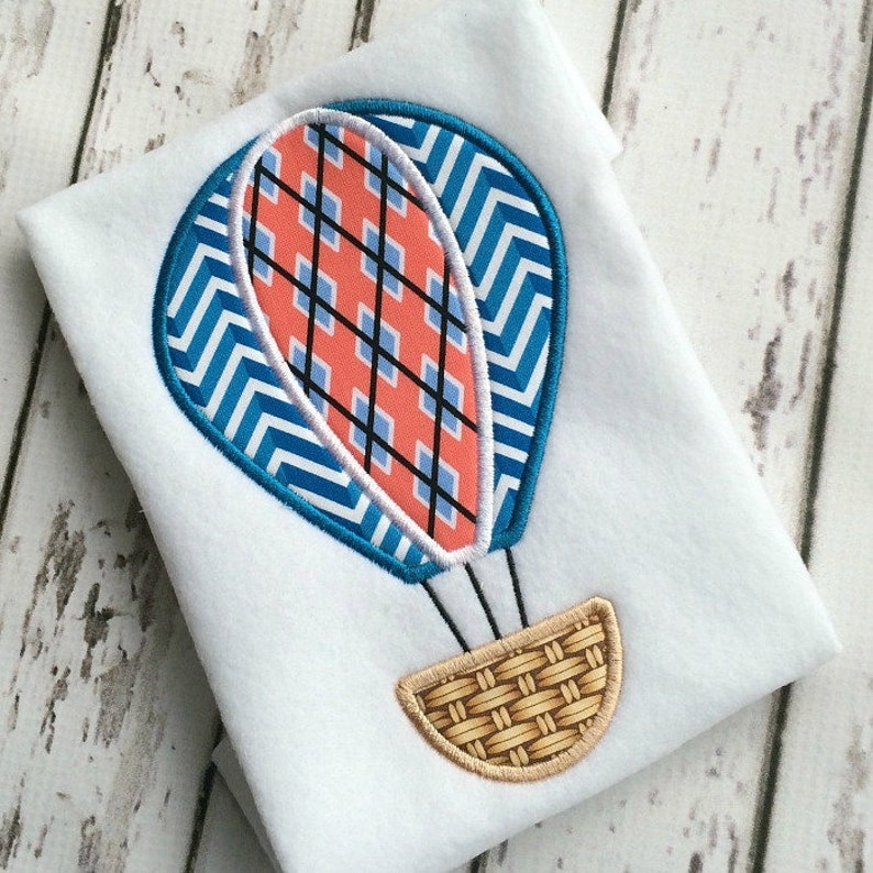 Hot Air Balloon Applique Design Balloon Embroidery Design - Etsy