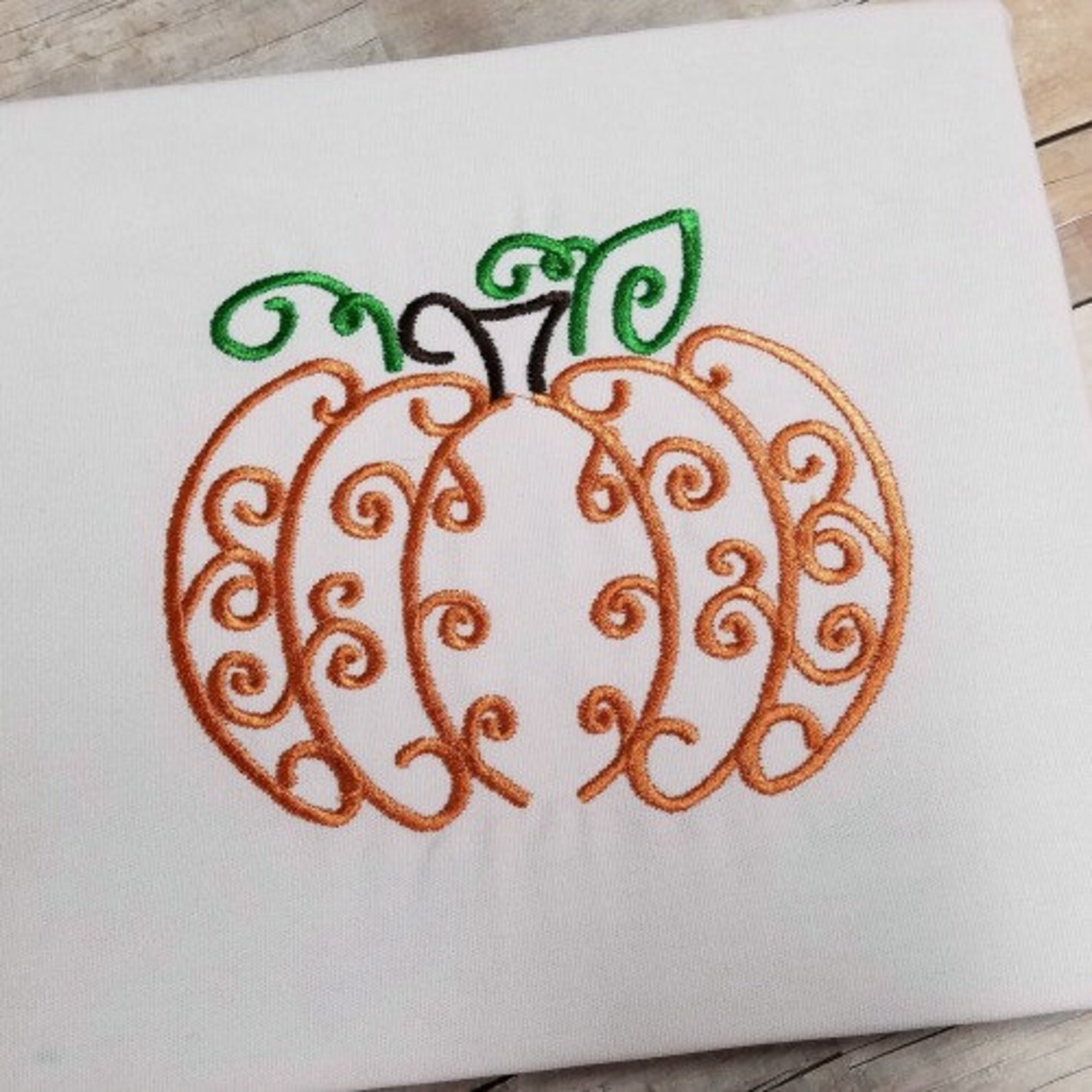Pumpkin Embroidery Design Fall Embroidery Design | Etsy