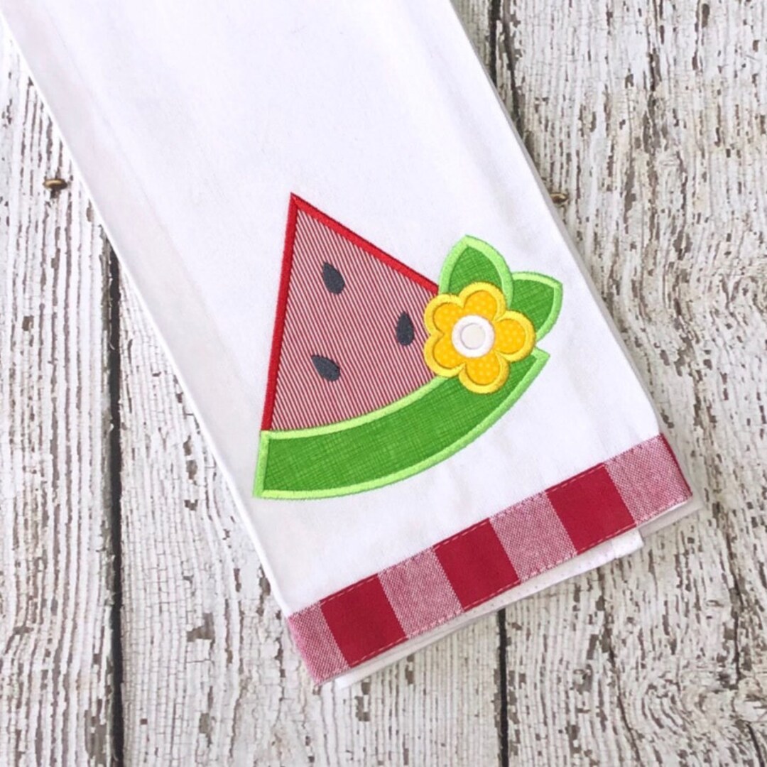 Watermelon Applique Design - Watermelon Embroidery Design - Summer ...