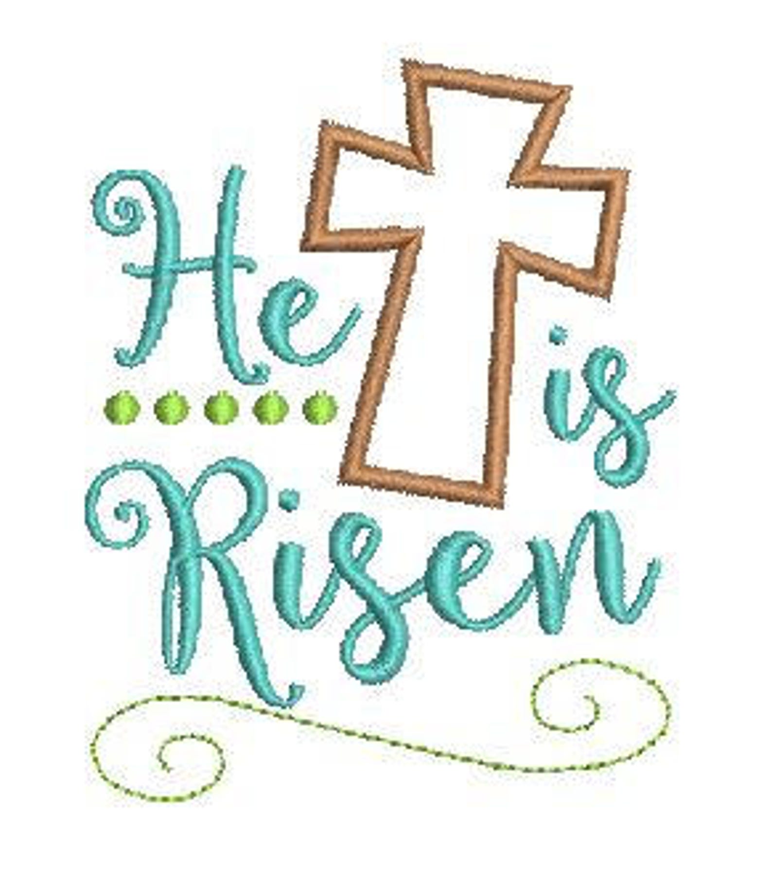 Easter Embroidery Design Cross Applique Design Easter - Etsy