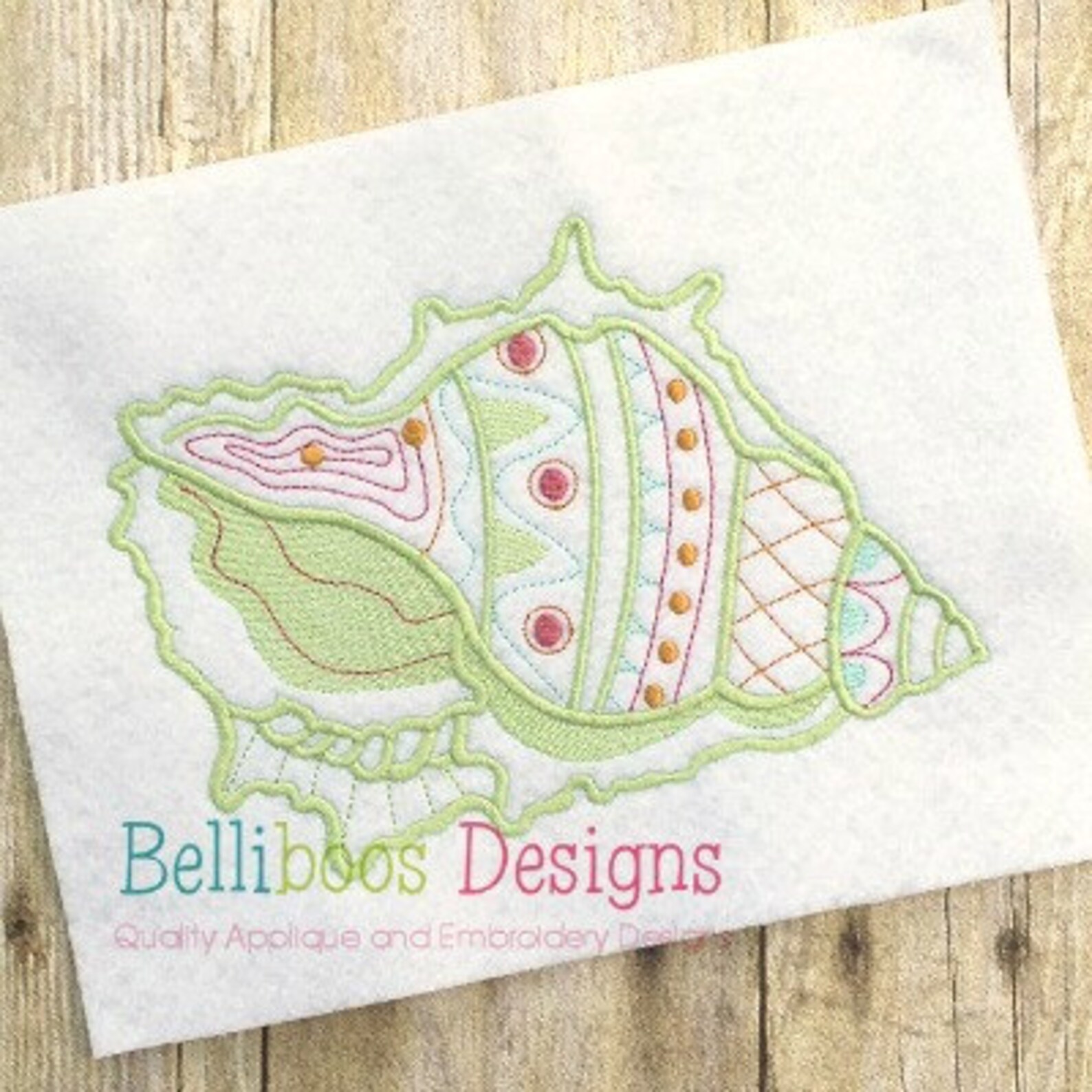 Shell Embroidery Design Beach Embroidery Design Summer - Etsy