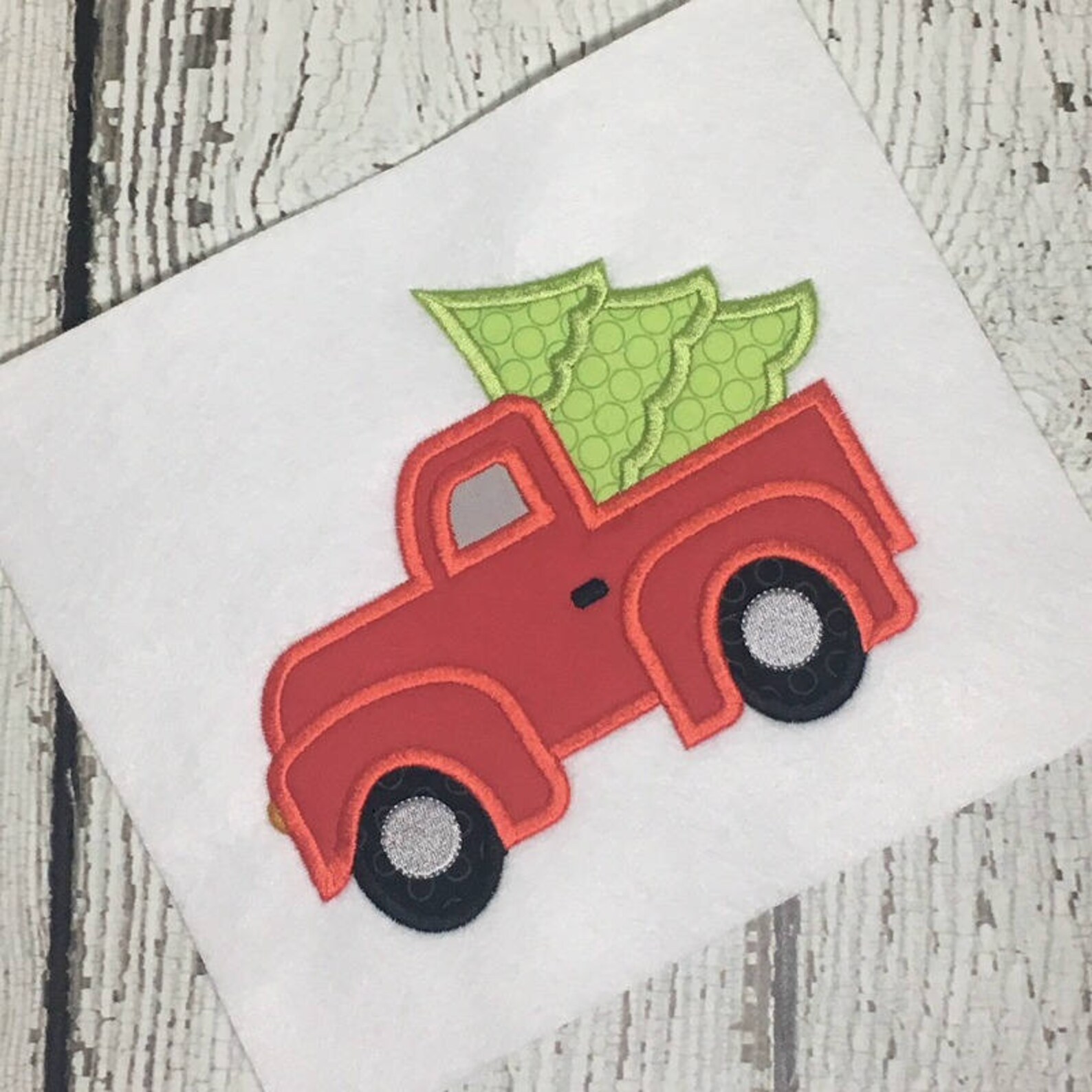 Christmas Truck Applique Design Christmas Tree Applique - Etsy