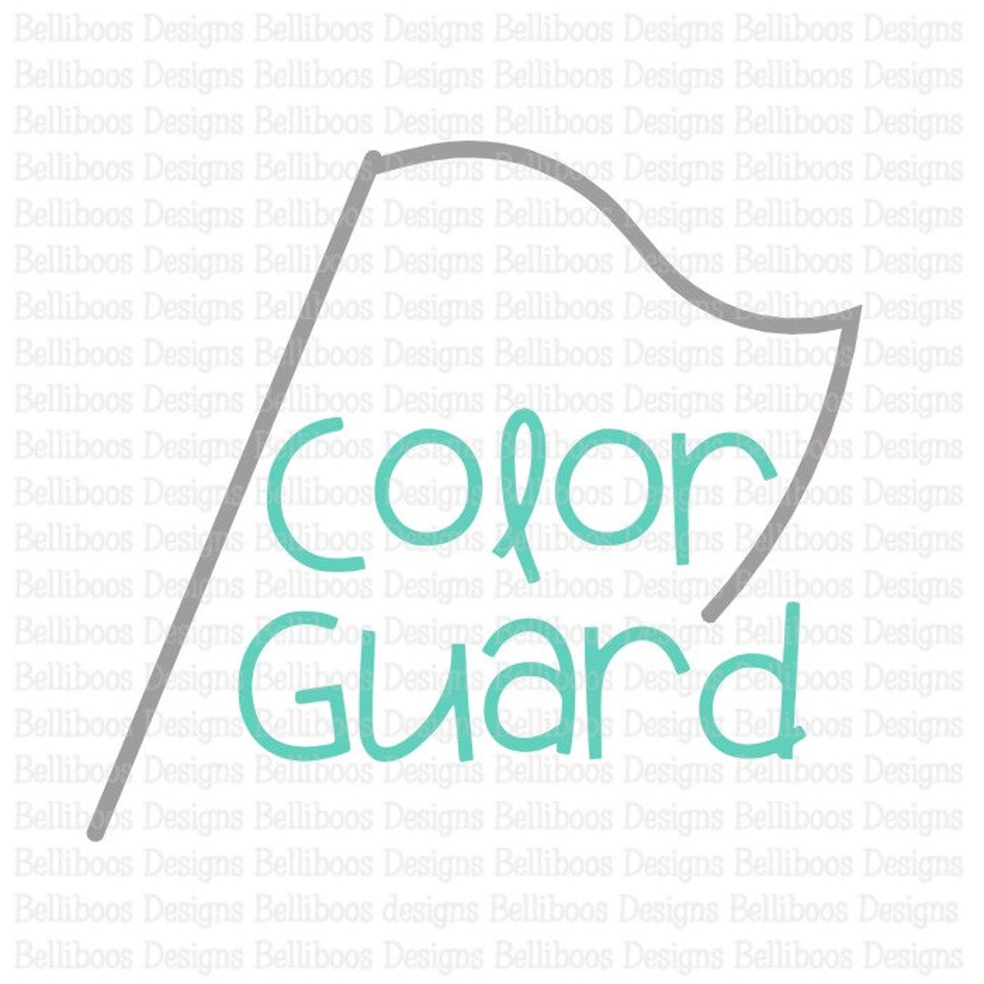 Color Guard Flag Print and Cut File - Color Guard Sublimation Design ...
