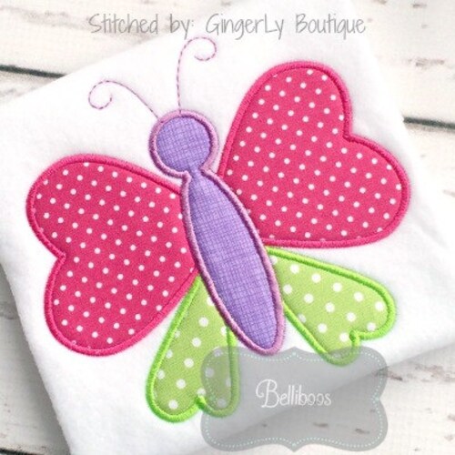 Spring Butterfly Applique Machine Embroidery Design NO:0024 - Etsy
