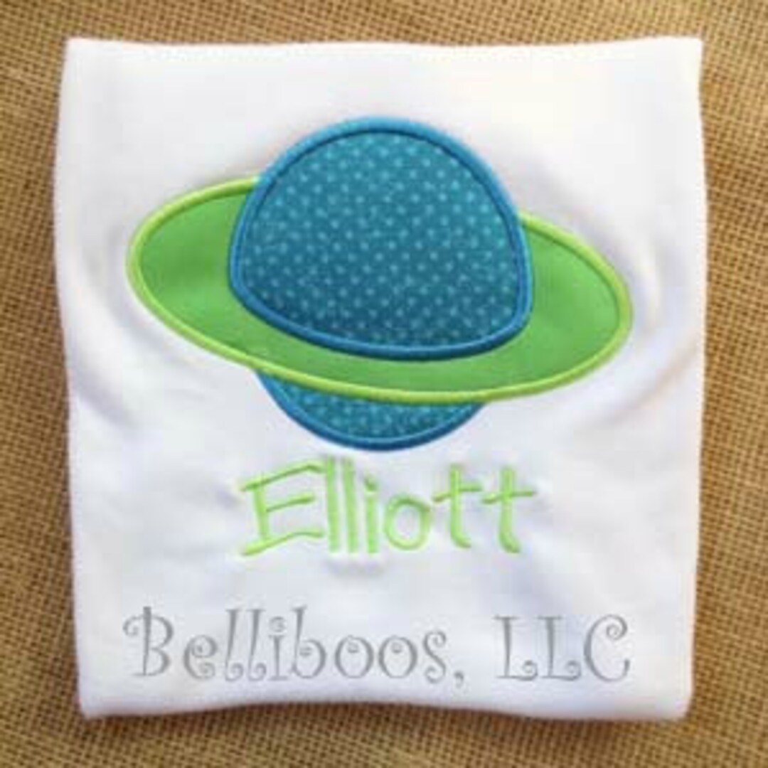 Planet Applique Design - Planet Embroidery Design- Space Applique ...