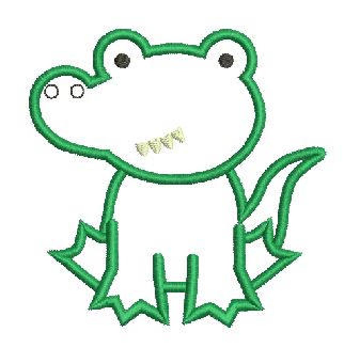 Alligator Applique Design - Reptile Applique - Alligator Applique ...