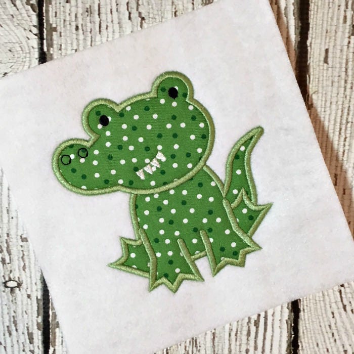 Alligator Applique Design - Reptile Applique - Alligator Applique ...