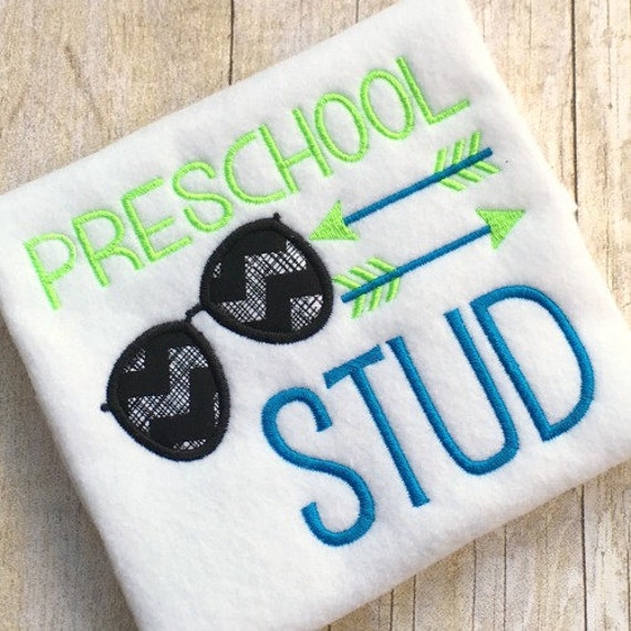 Back to School Embroidery Design Back to School Applique - Etsy