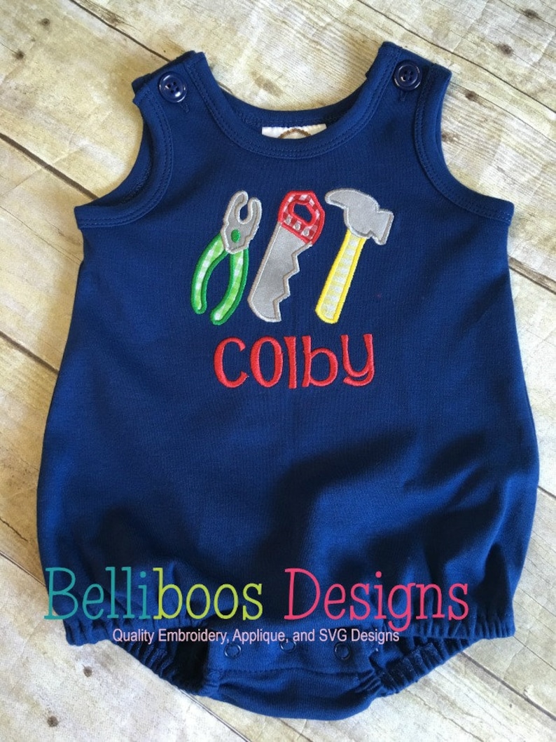 Tool Applique Design Construction Applique Design - Etsy