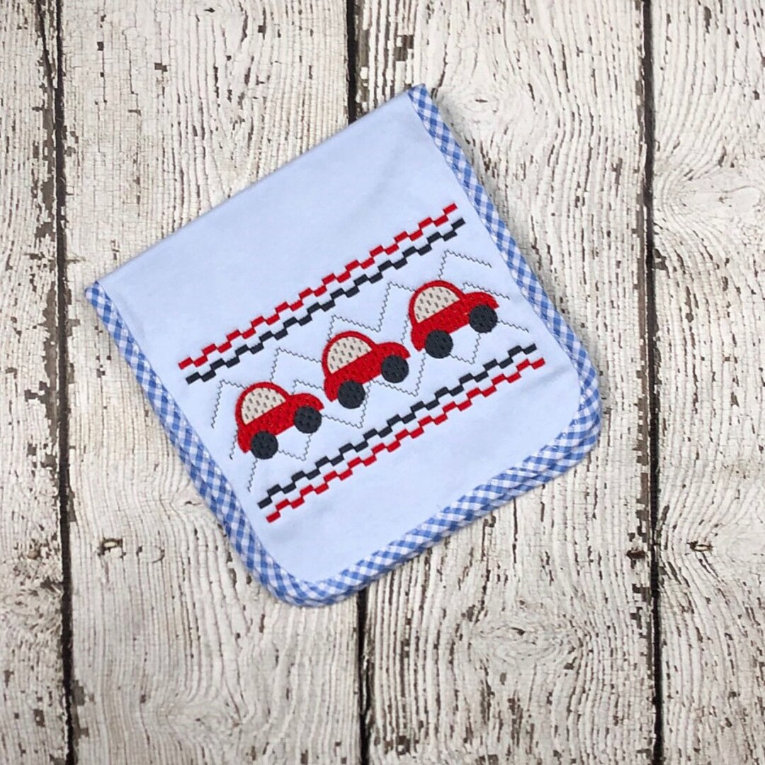 Car Faux Smock - Car Embroidery Design - Etsy