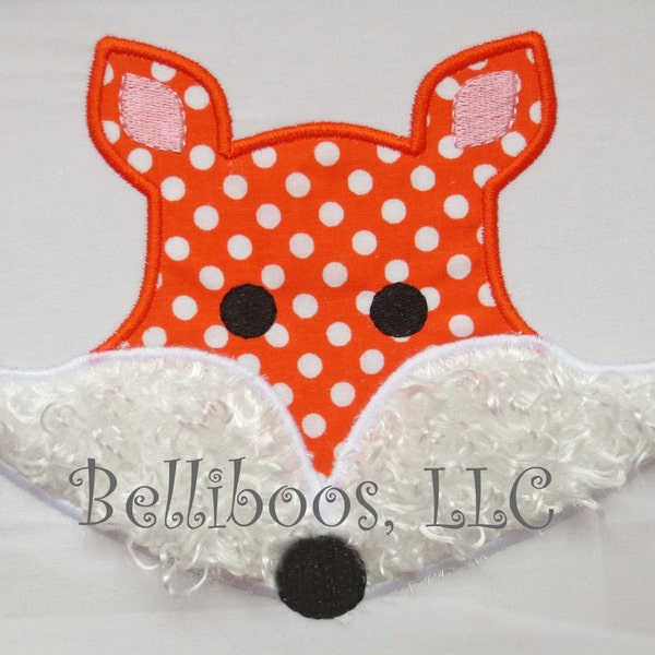 Fox Applique Design - Etsy