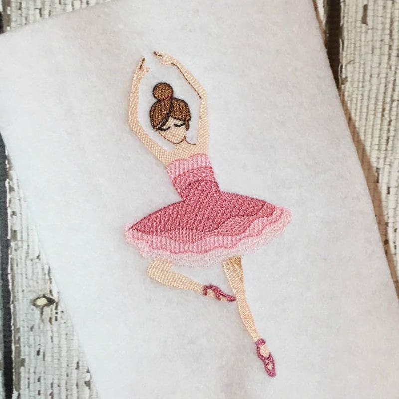 Ballerina Embroidery - Etsy