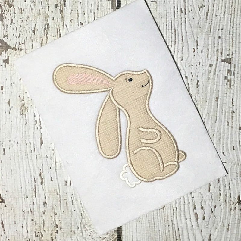 Rabbit Applique - Etsy
