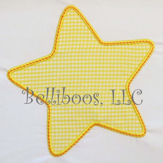Star Applique Design Star Embroidery Design Applique | Etsy