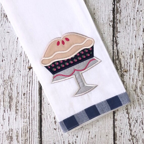 Pie Applique Design Pie Embroidery Design Kitchen | Etsy