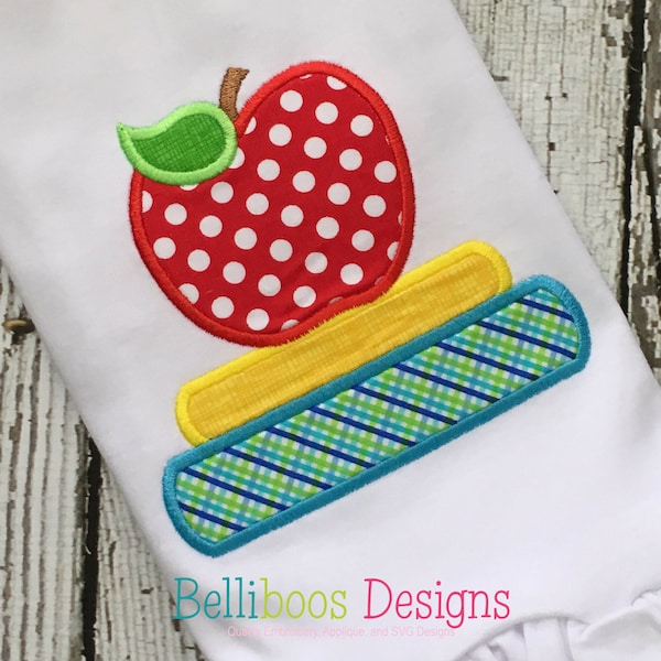 Apple Applique - Etsy