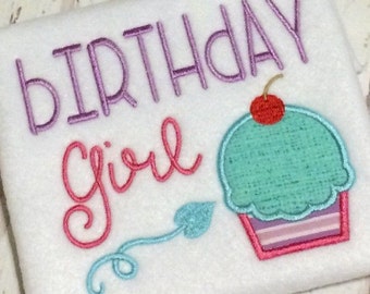 Birthday Girl Embroidery Design / Birthday Embroidery Design - Etsy