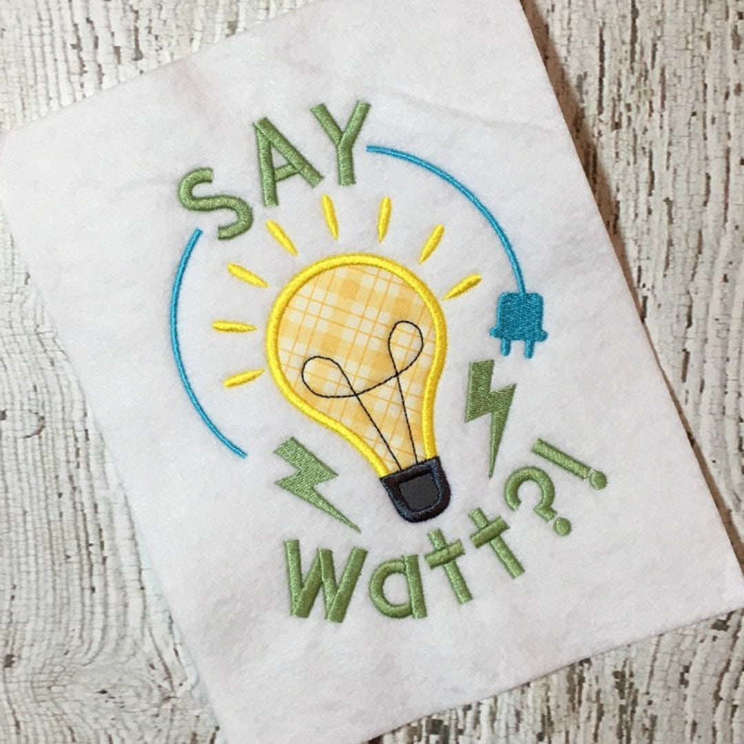 Science Applique Design - School Applique Design - Embroidery Saying - Etsy