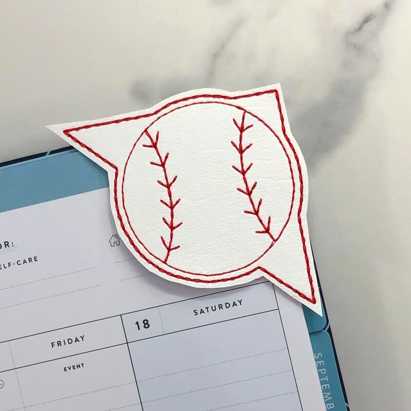 Baseball Bookmark - Etsy