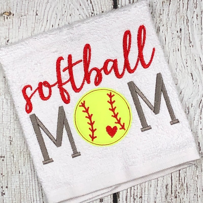 Softball Applique - Etsy