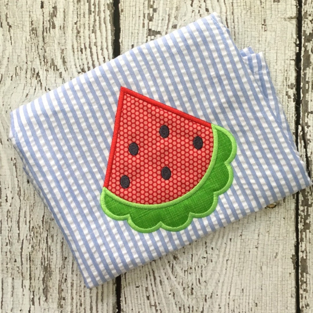 Watermelon Applique Design - Watermelon Embroidery Design - Summer ...