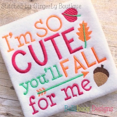 Fall Embroidery Design fall Applique Design Embroidery - Etsy