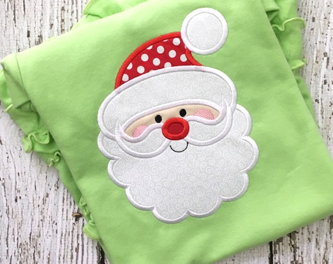 Santa Applique Embroidery Design Christmas Applique Embroidery Design ...