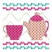 Tea Pot Faux Smocking - Tea Pot Embroidery Design - Etsy