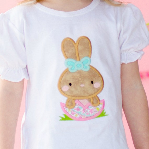 Bunny Applique Design Rabbit Applique Design Easter | Etsy