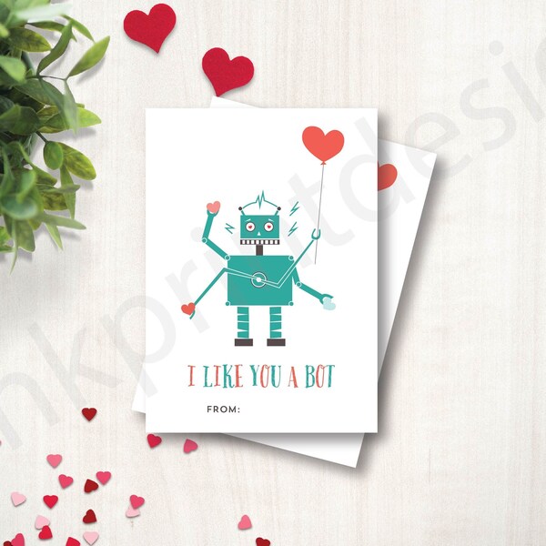 Valentine Robot - Etsy