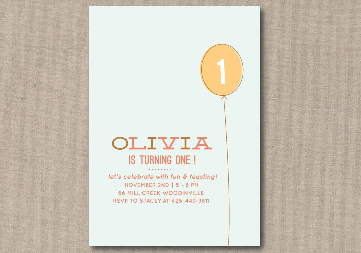 Balloons Birthday Party Invitation Ideas